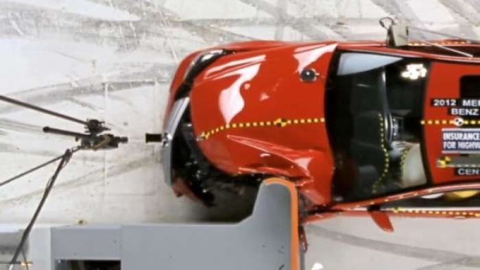 New IIHS front impact test sees luxury cars flunking